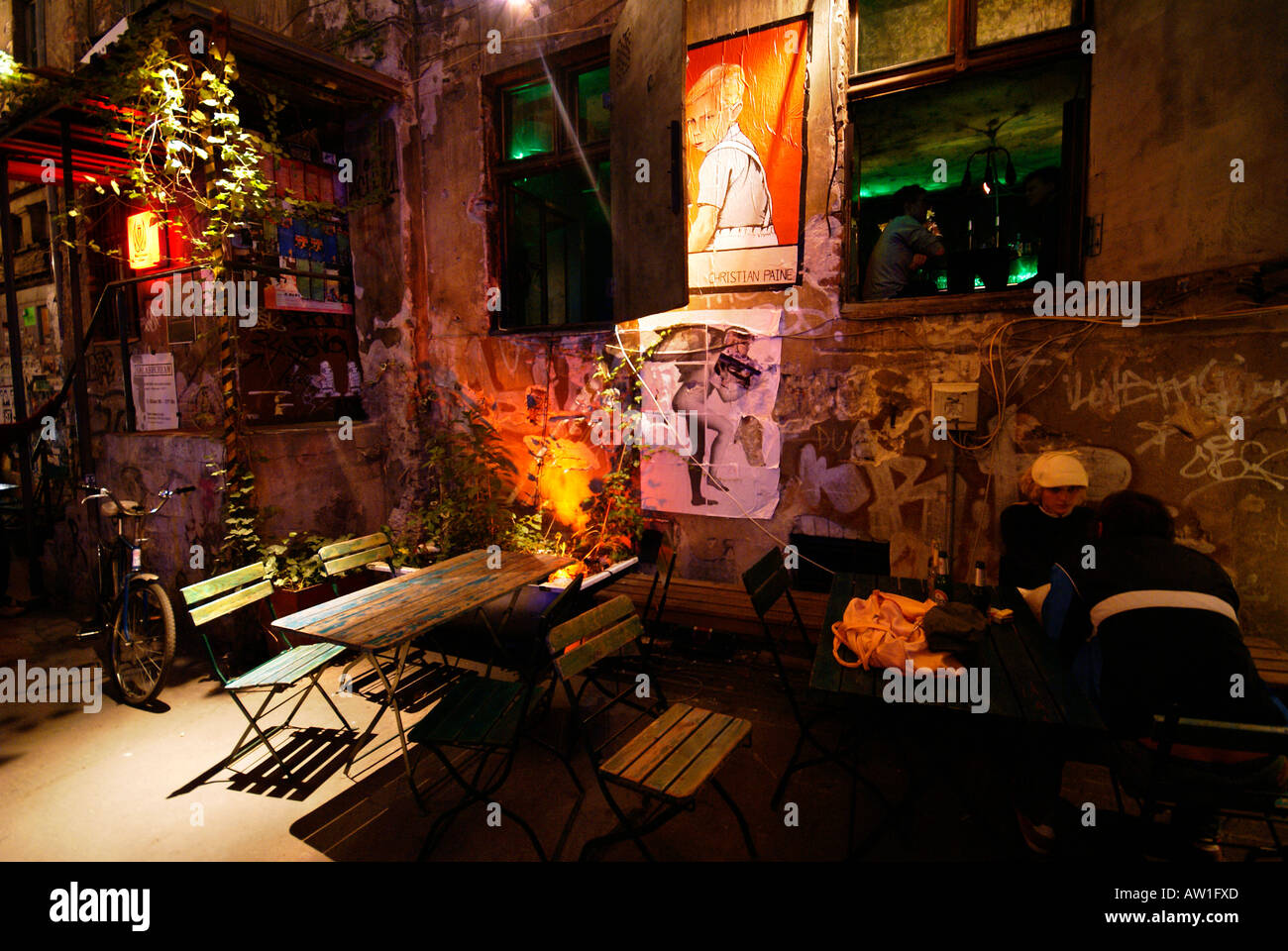 Bar in a backyard of Berlin, Germany Stock Photo - Alamy