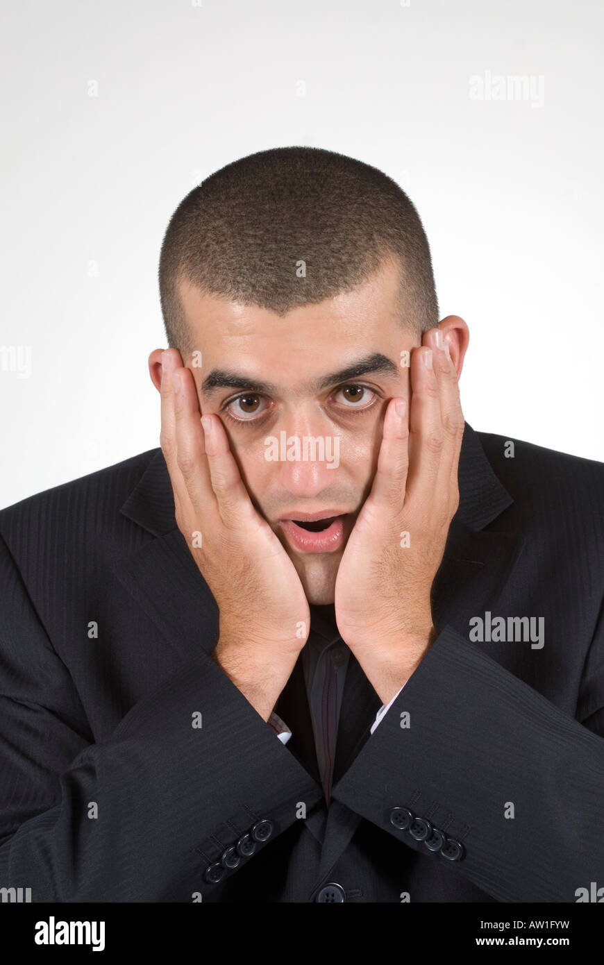 Arabic man shocked hi-res stock photography and images - Alamy