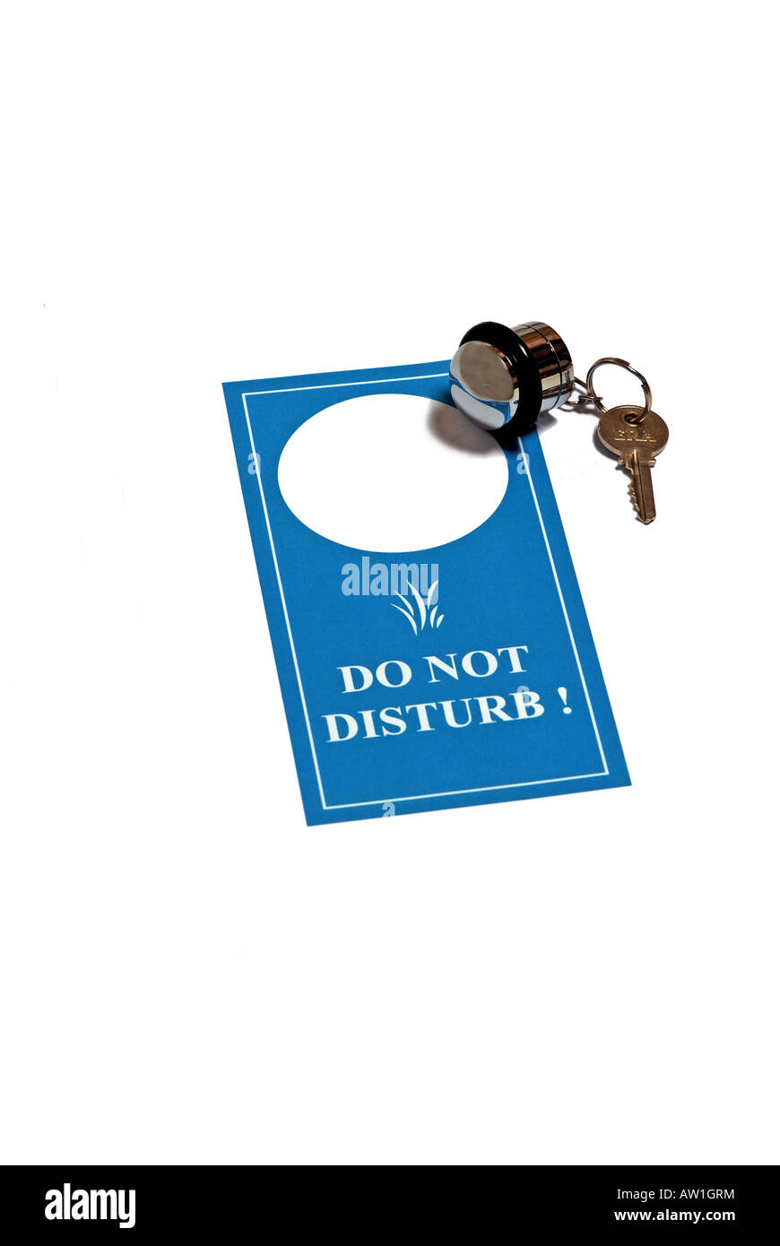 Do Not Disturb Door Hanger with key Stock Photo - Alamy