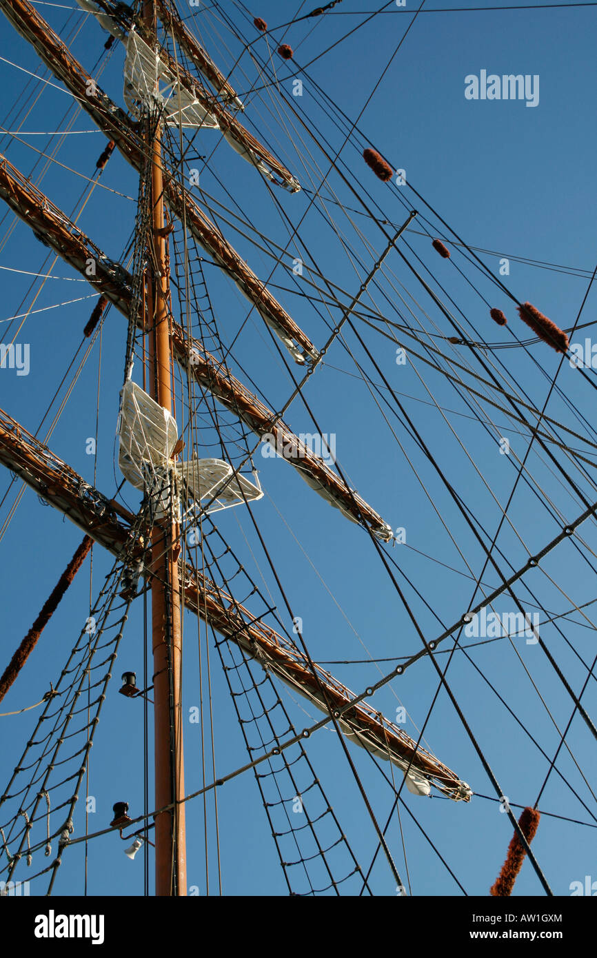 tall ship masts Stock Photo - Alamy