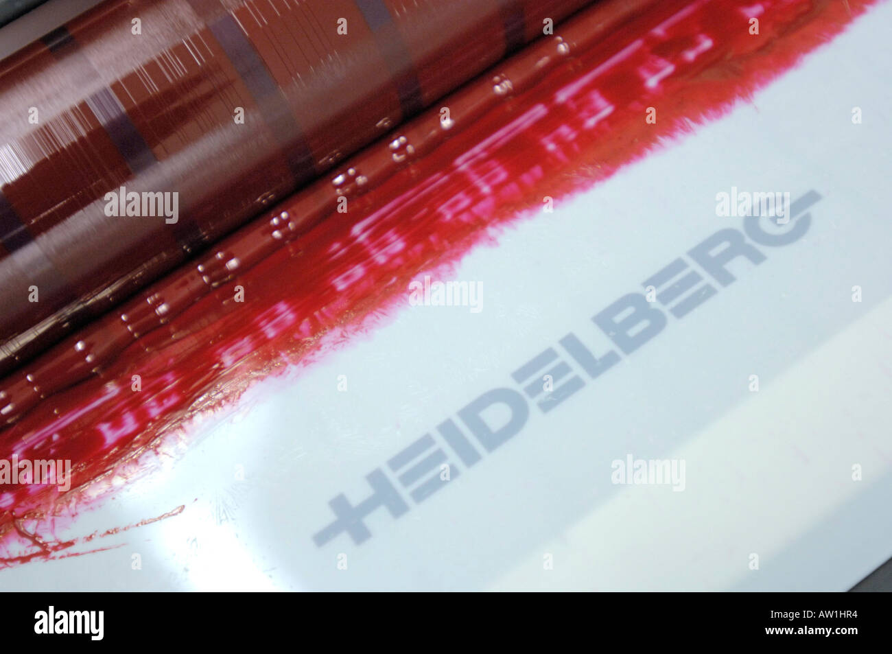 Logogram Heidelberg printingmashine, machine construction Stock Photo ...