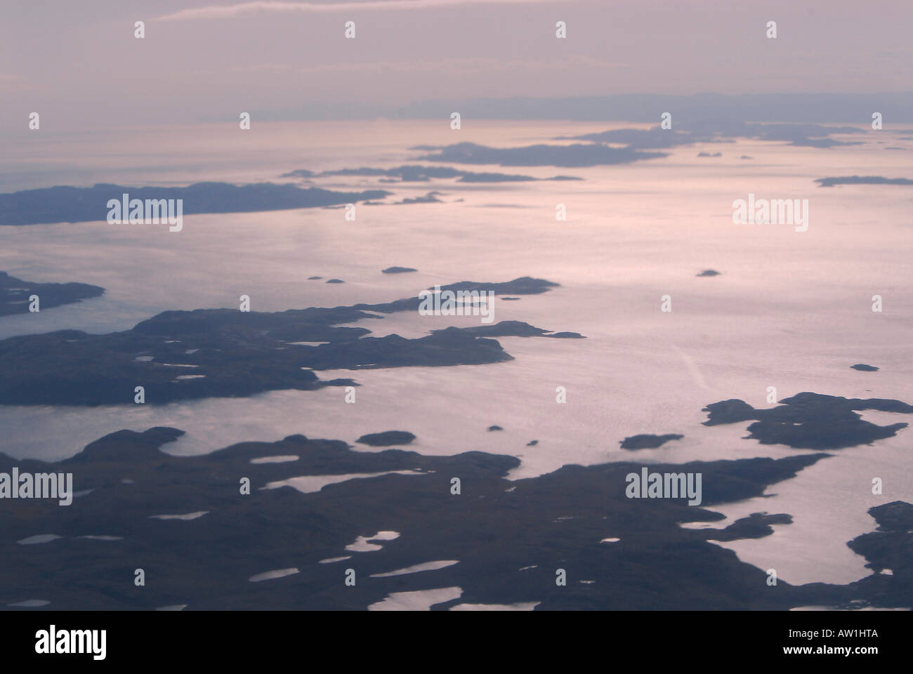 Aerial views of Nunavut Territory High Arctic in the summer time Canada ...