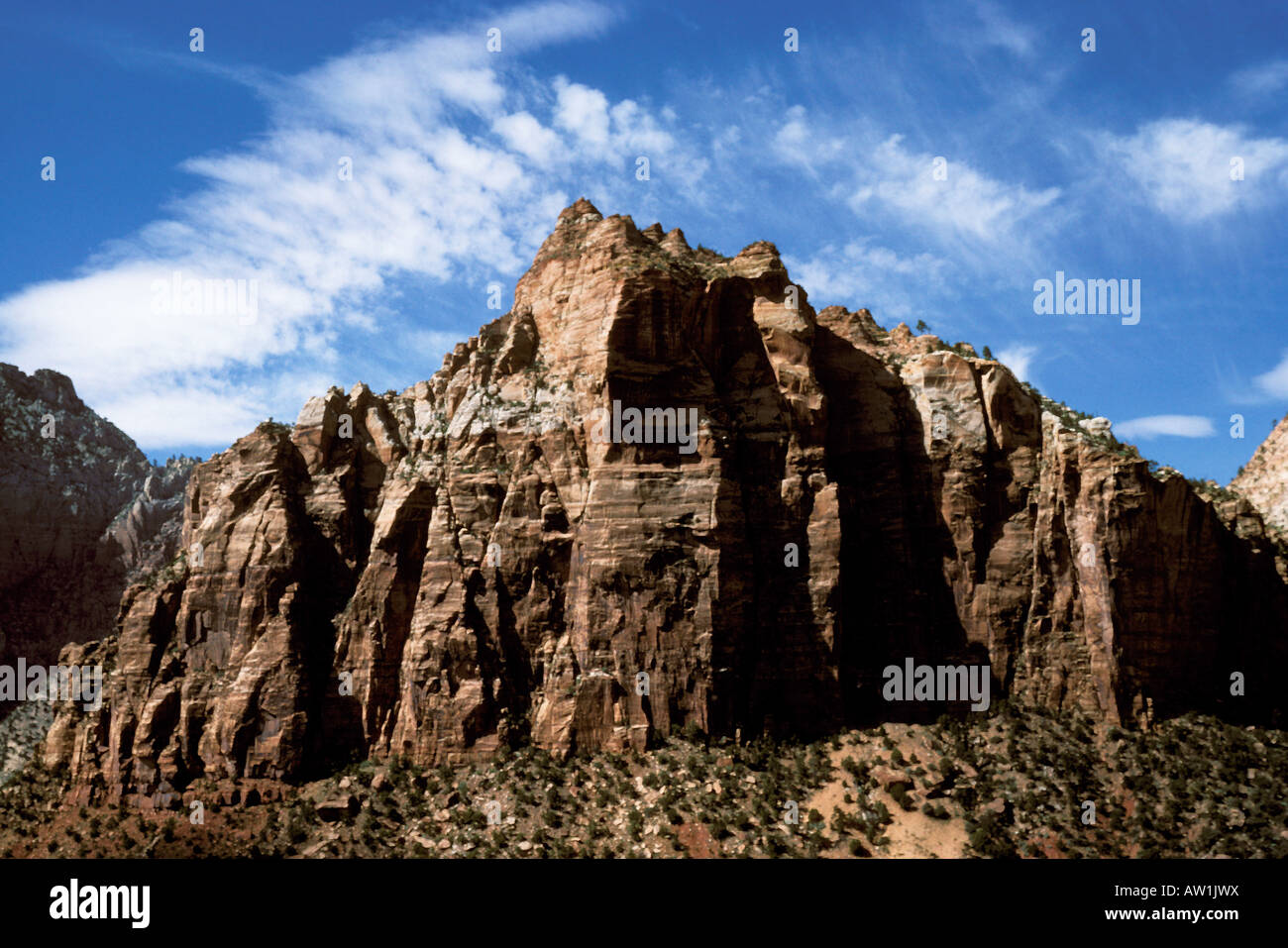 UT Utah Zion National Park Checkerboard Mesa geology geologic ...