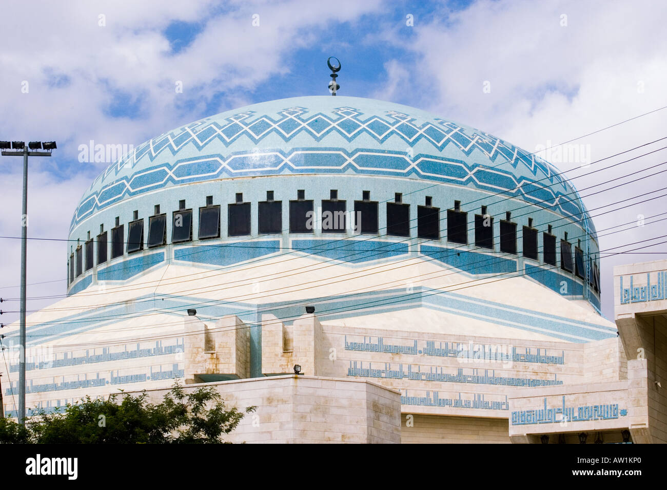 Jordan Amman Blue Mosque King Abdullah Mosque Stock Photo - Alamy