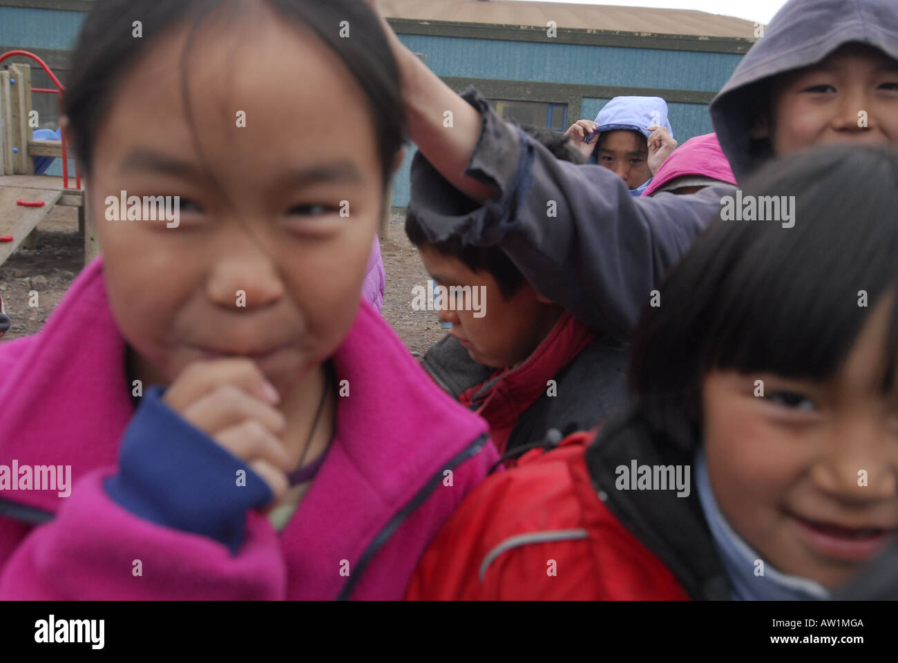 Inuit community children hi-res stock photography and images - Alamy