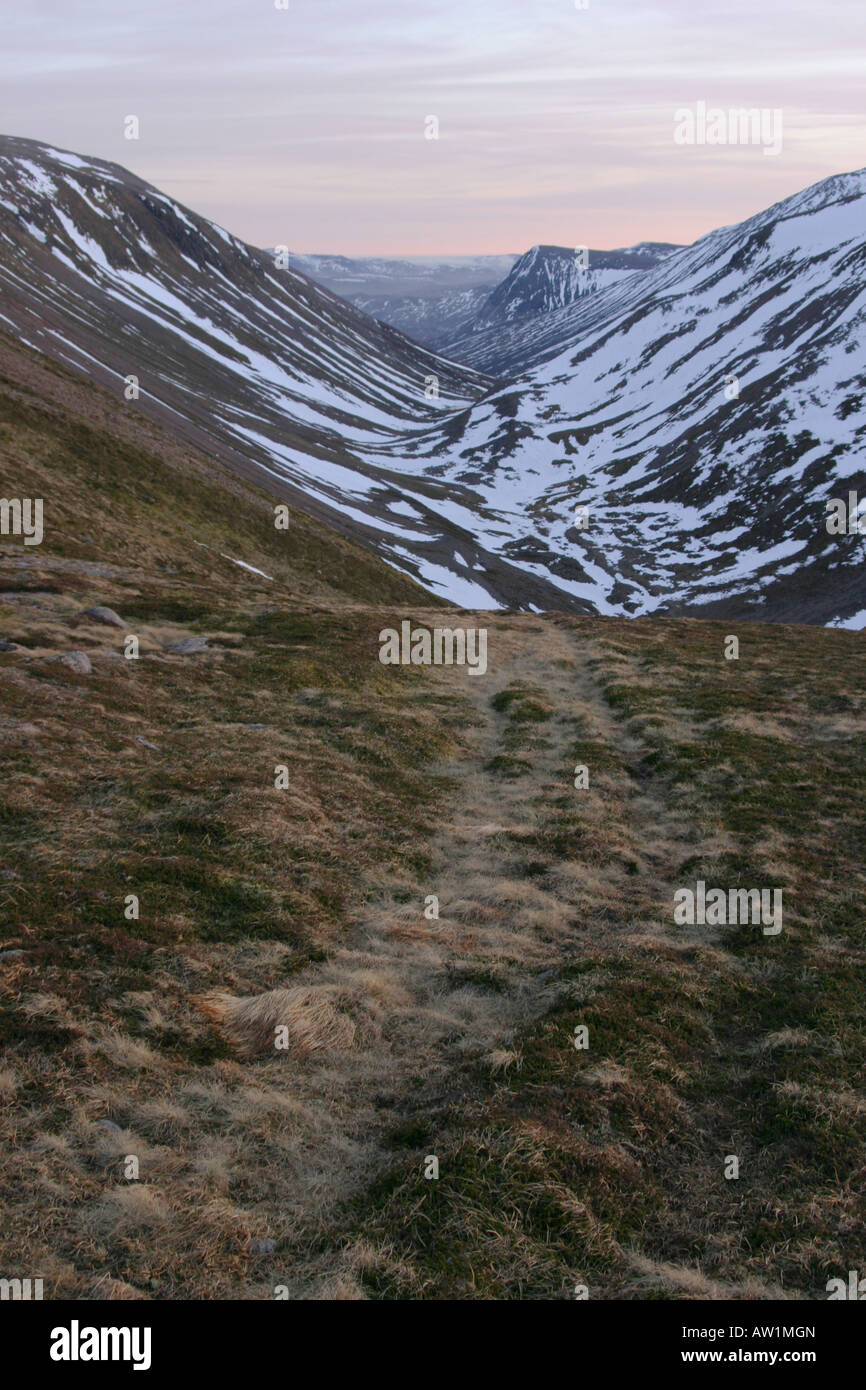 The Lairig Ghru in the Cairngorms National Park Scotland Stock Photo ...