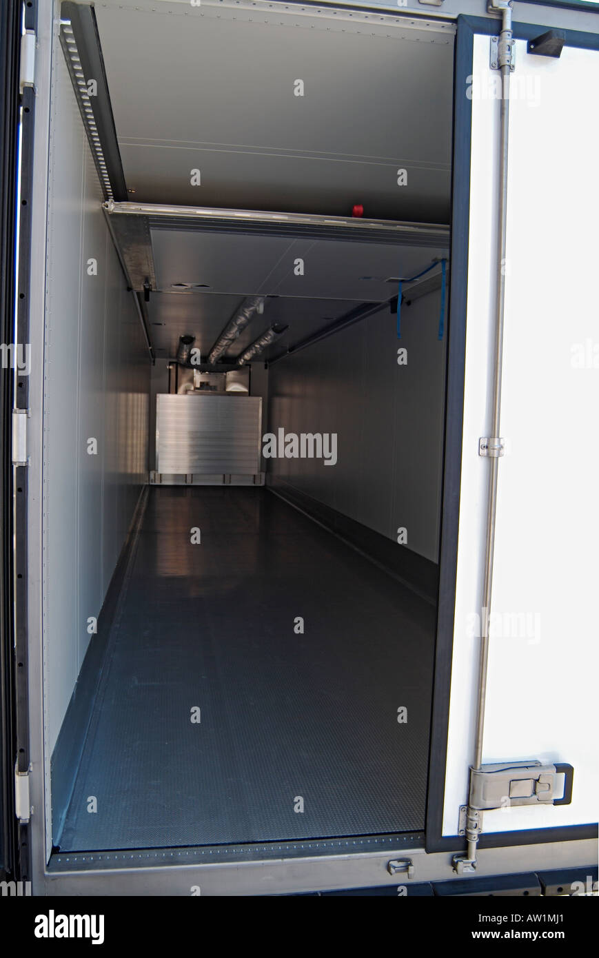 Empty Freight Truck Trailer Stock Photo - Alamy