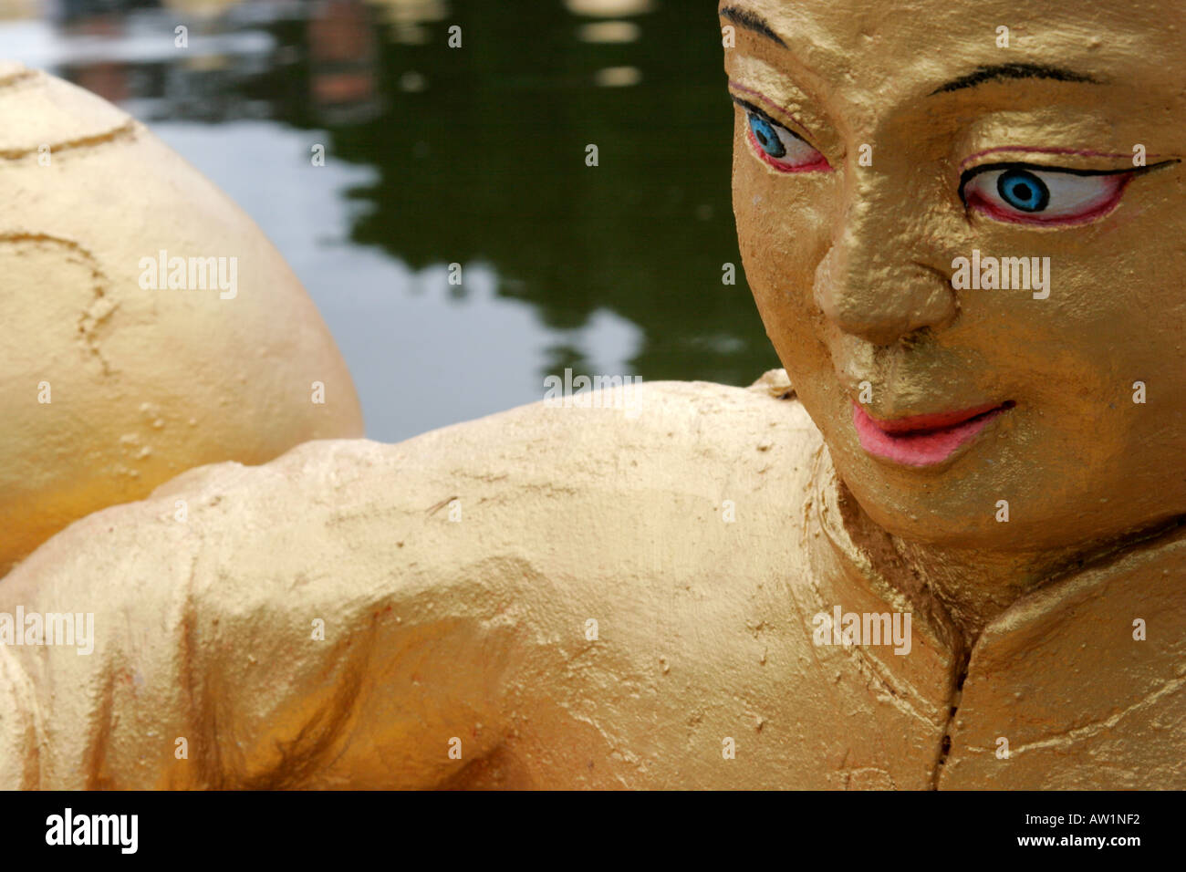 Buddhist statue at Kagyu Samye Ling monastery Eskdalemuir Scotland ...