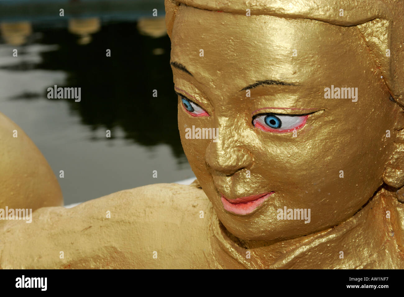 Buddhist statue at Kagyu Samye Ling monastery Eskdalemuir Scotland ...