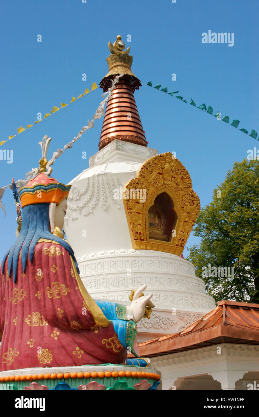 Buddhist stupa at Kagyu Samye Ling monastery Eskdalemuir Scotland Stock ...