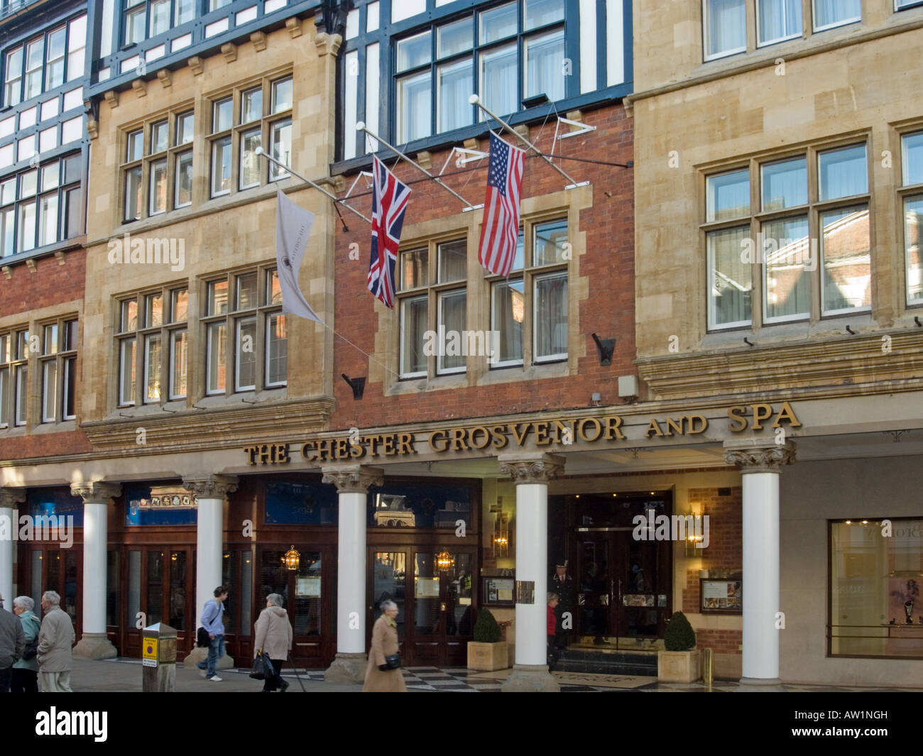 The Chester Grosvenor and Spa Hotel Stock Photo - Alamy