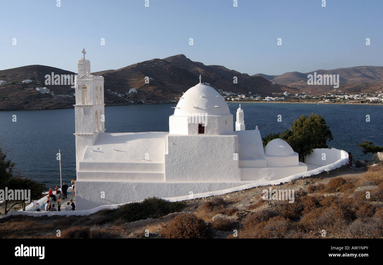 Greek Orthodox Church on one of the many in the Greek Islands in the ...
