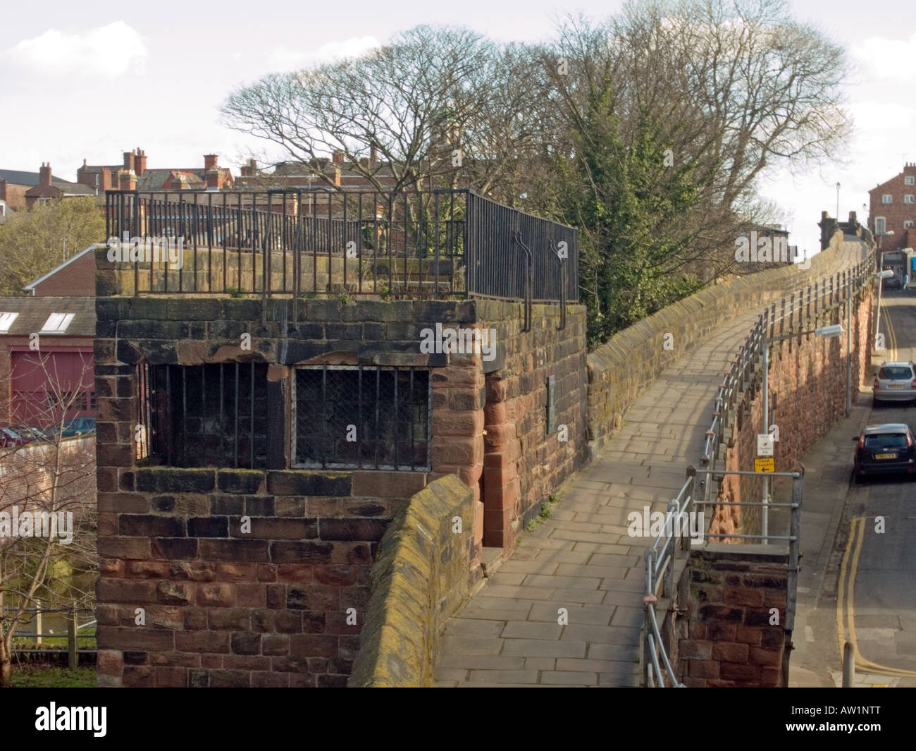 Morgan's Mount, Roman Walls, Chester Stock Photo - Alamy
