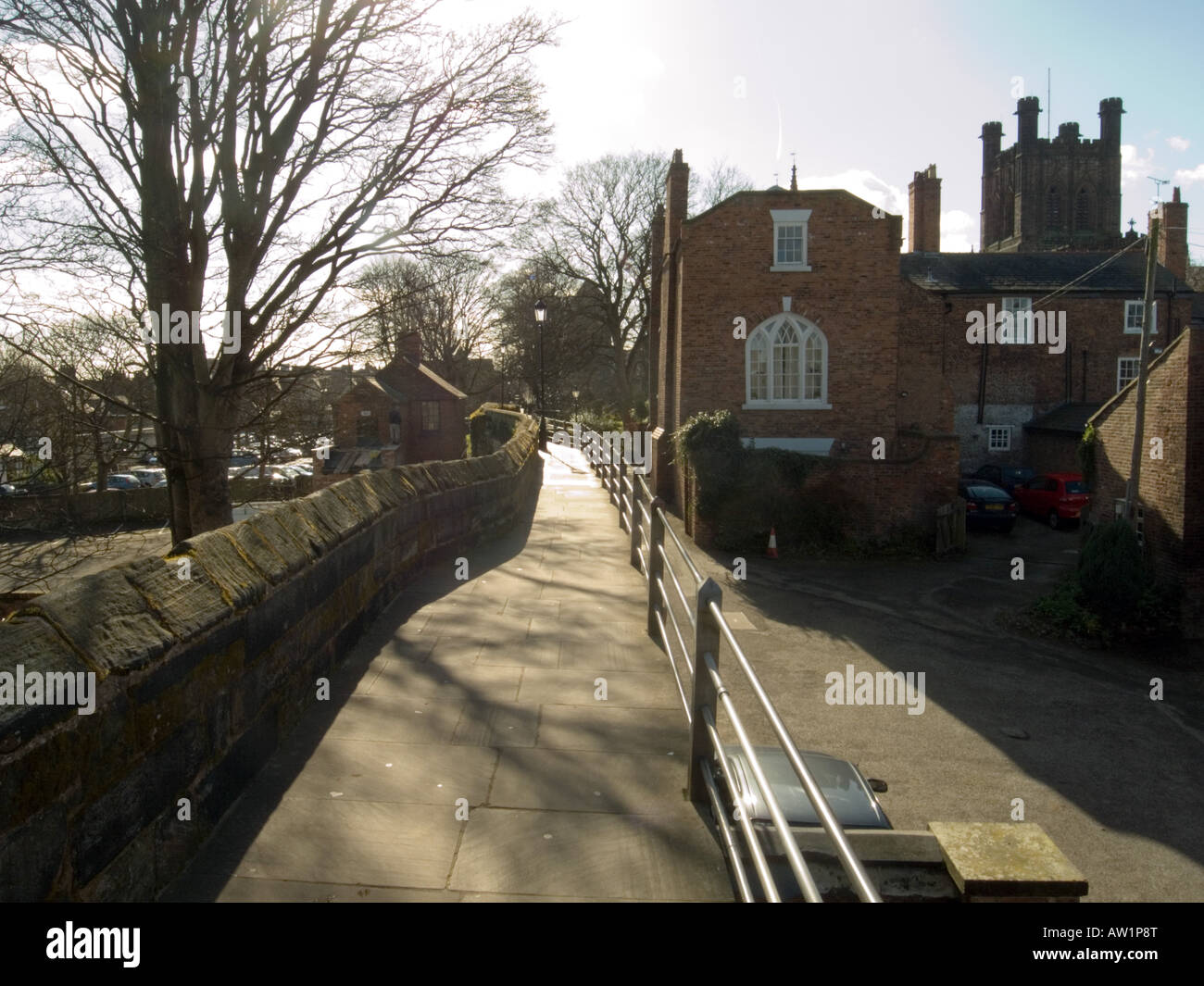 Roman Walls, Chester Stock Photo - Alamy