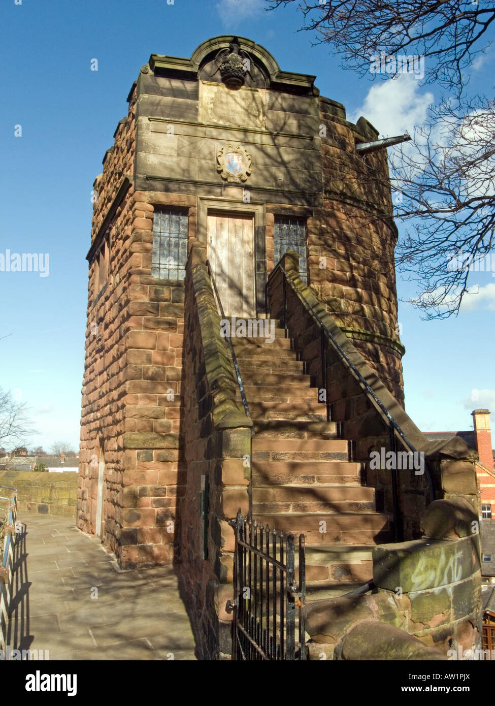 King Charles' Tower, Roman Walls, Chester Stock Photo - Alamy
