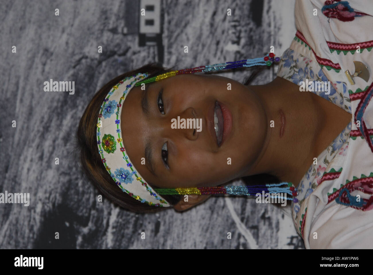 Model released inuit teens throat singing wearing their traditional ...
