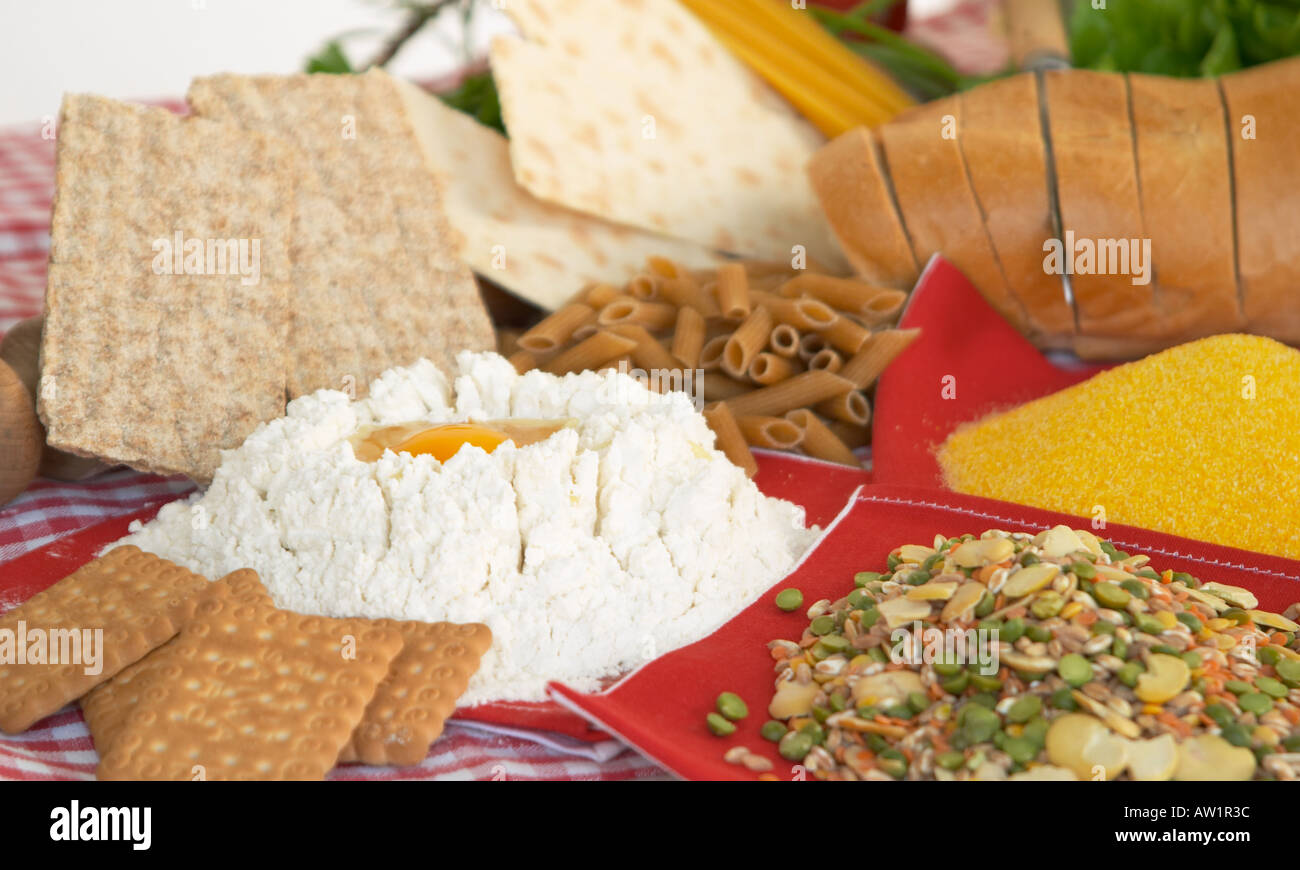 Legumes pasta egg flour biscuits corn polenta traditional Italian food ...