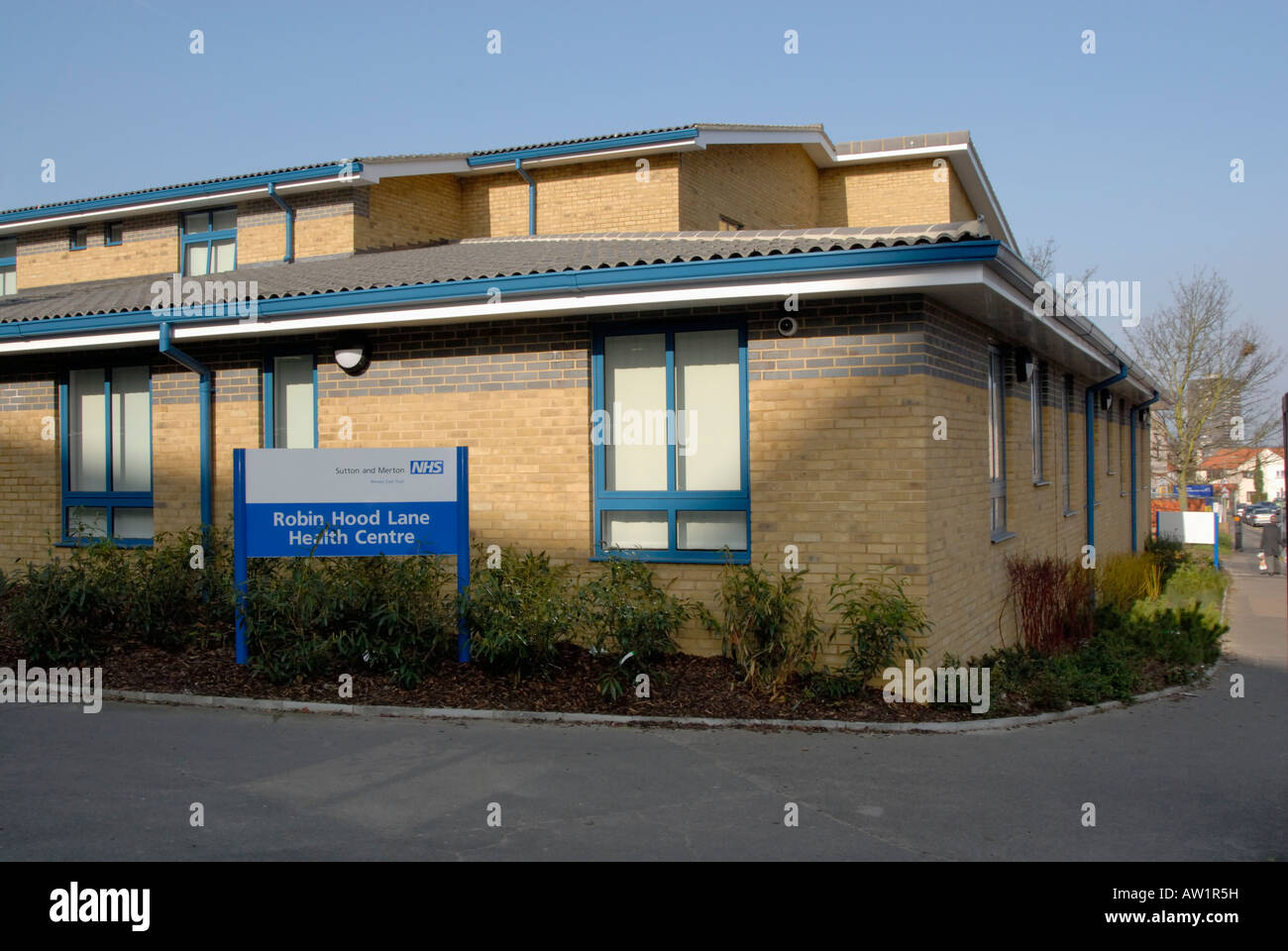 NHS National Health Service health centre in suburban southwest London ...
