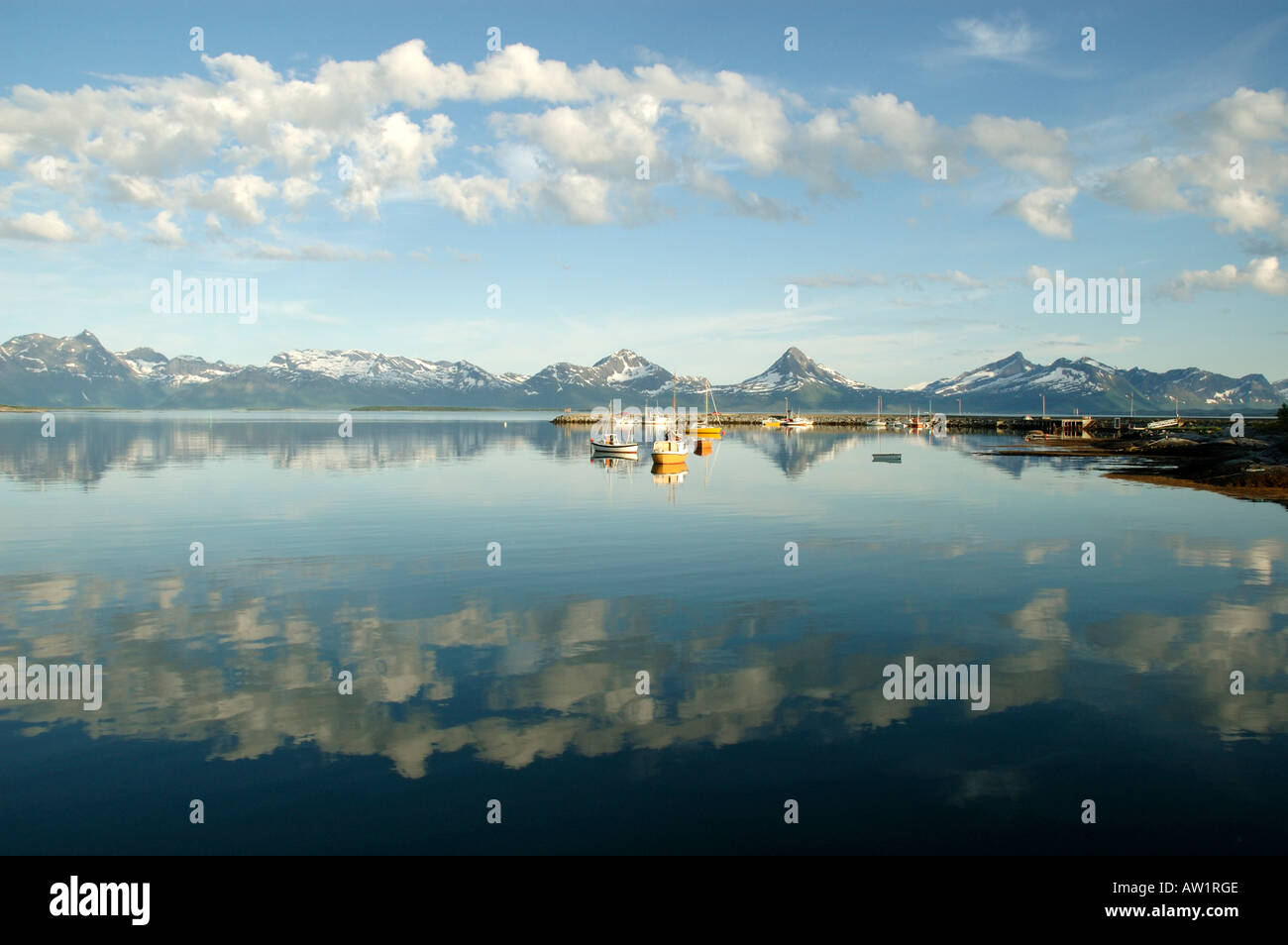 The harbour of Skutvik, Lofoten Islands, Norway Stock Photo - Alamy