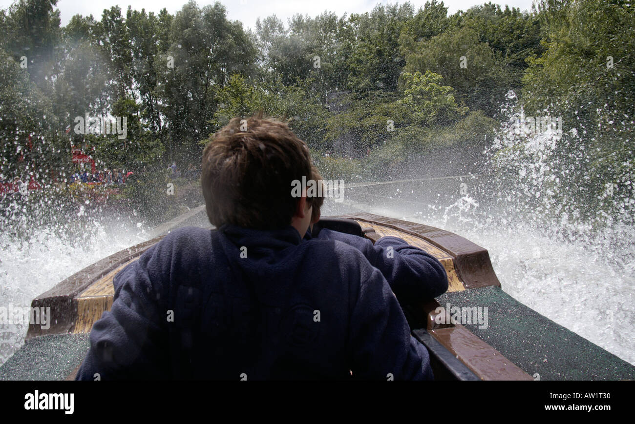 Riding Log flume at Chessington World of Adventures Chessington Surrey ...