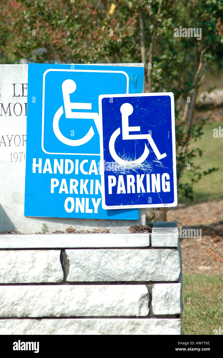 Handicapped Parking sign in California USA America for putting car in ...