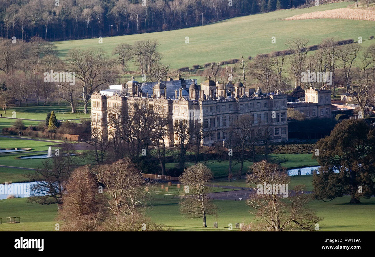 Longleat House viewed from Heavens Gate Wiltshire England UK Stock ...