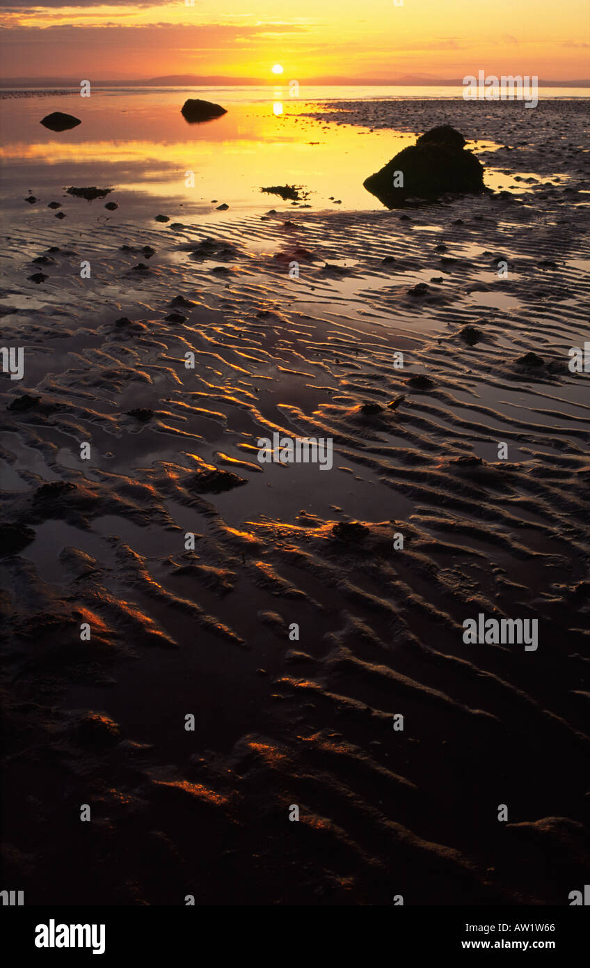 Sunrise across Luce Bay Stock Photo - Alamy