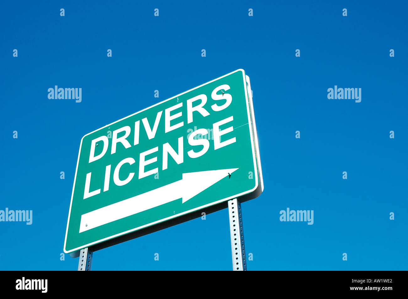 Drivers License Permit office sign Stock Photo - Alamy