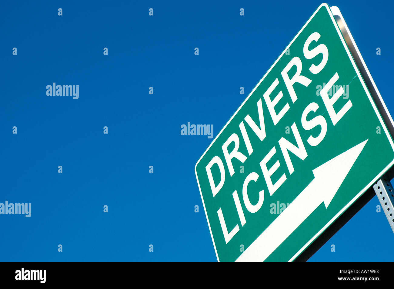 Drivers License Permit office sign Stock Photo - Alamy