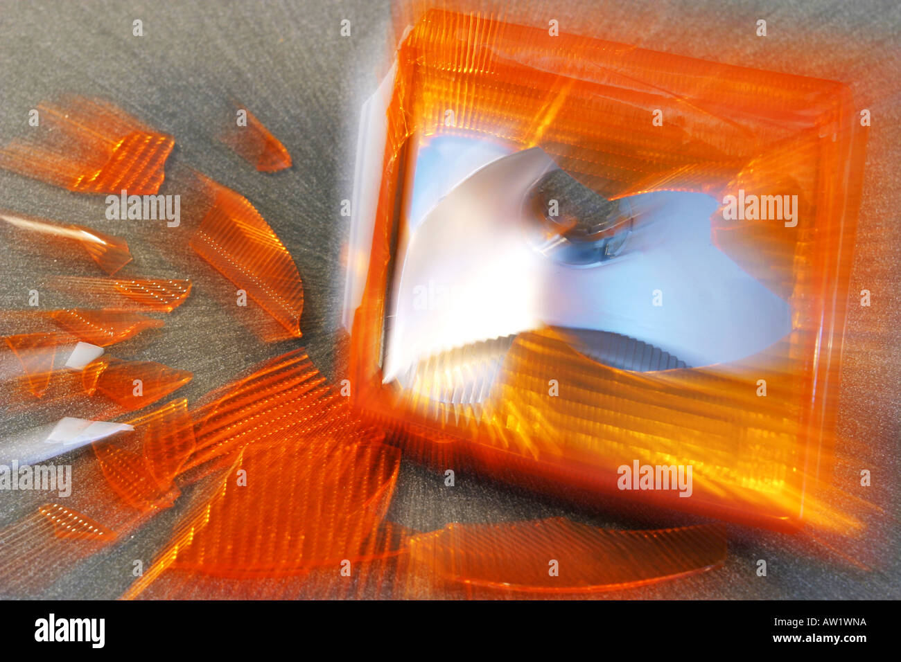 Broken turn signal Stock Photo - Alamy