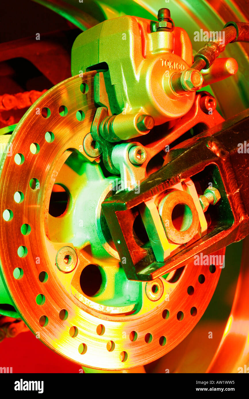 Motorcycle brake disc Stock Photo - Alamy