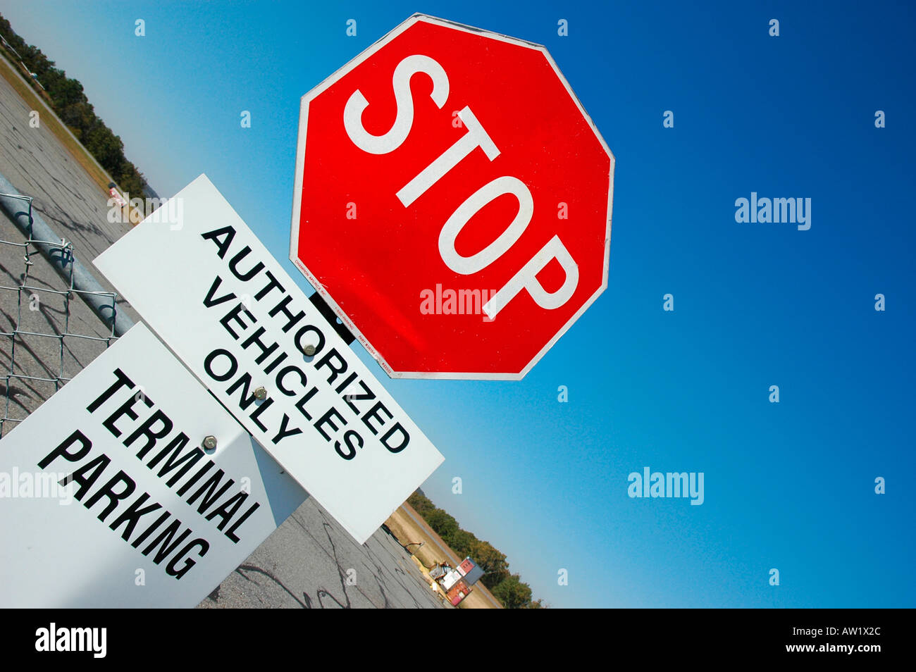 Authorized Vehicles only allowed at real tarmac at airport on street ...