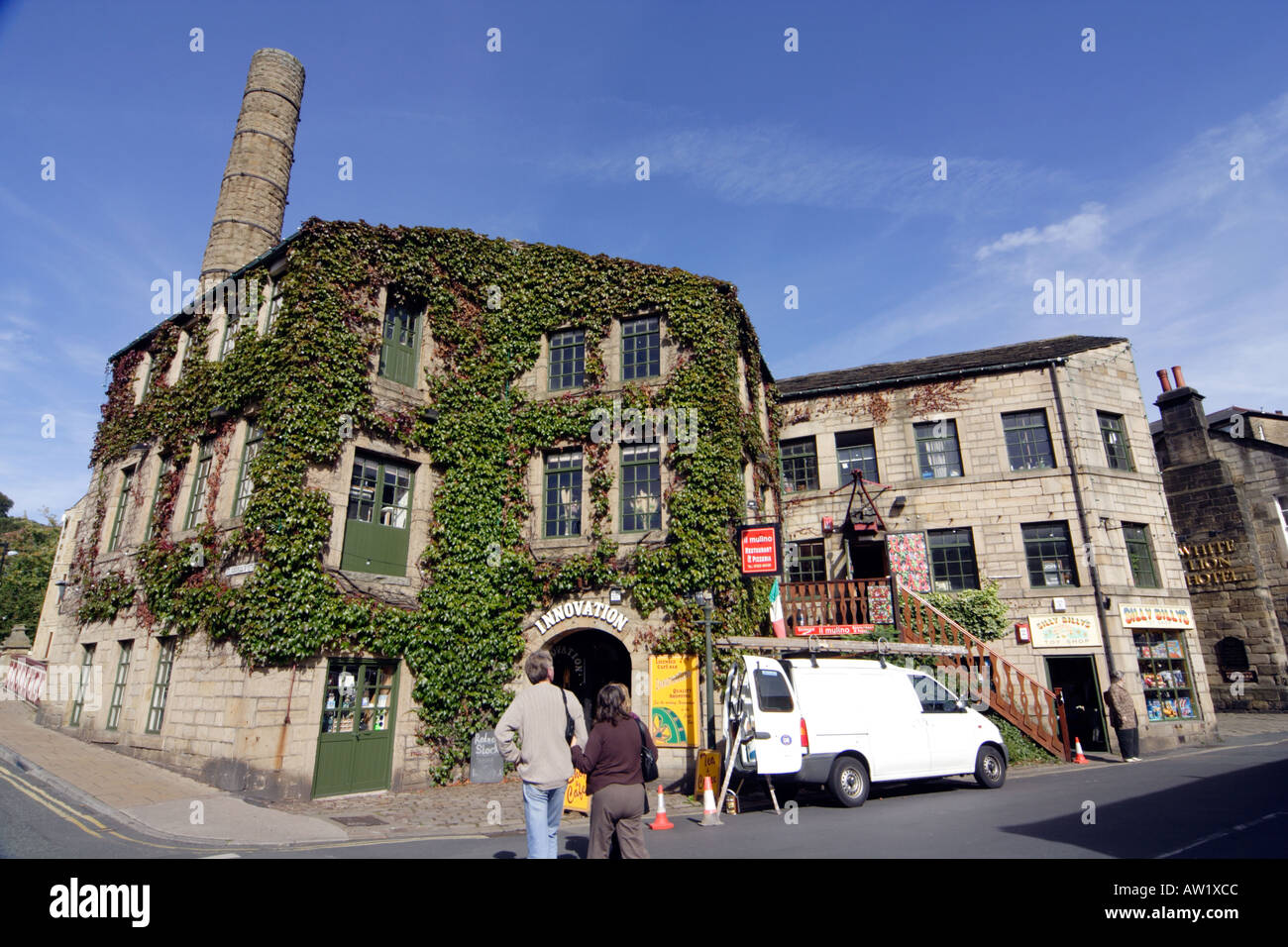 Hebden Bridge Town Centre Yorkshire UK Stock Photo - Alamy