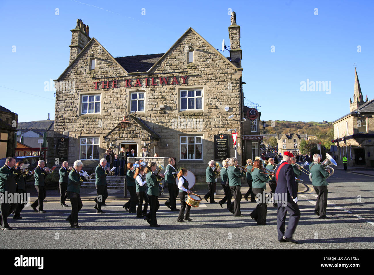 Remembrance Day at Ramsbottom near Bury Lancashire UK Stock Photo - Alamy