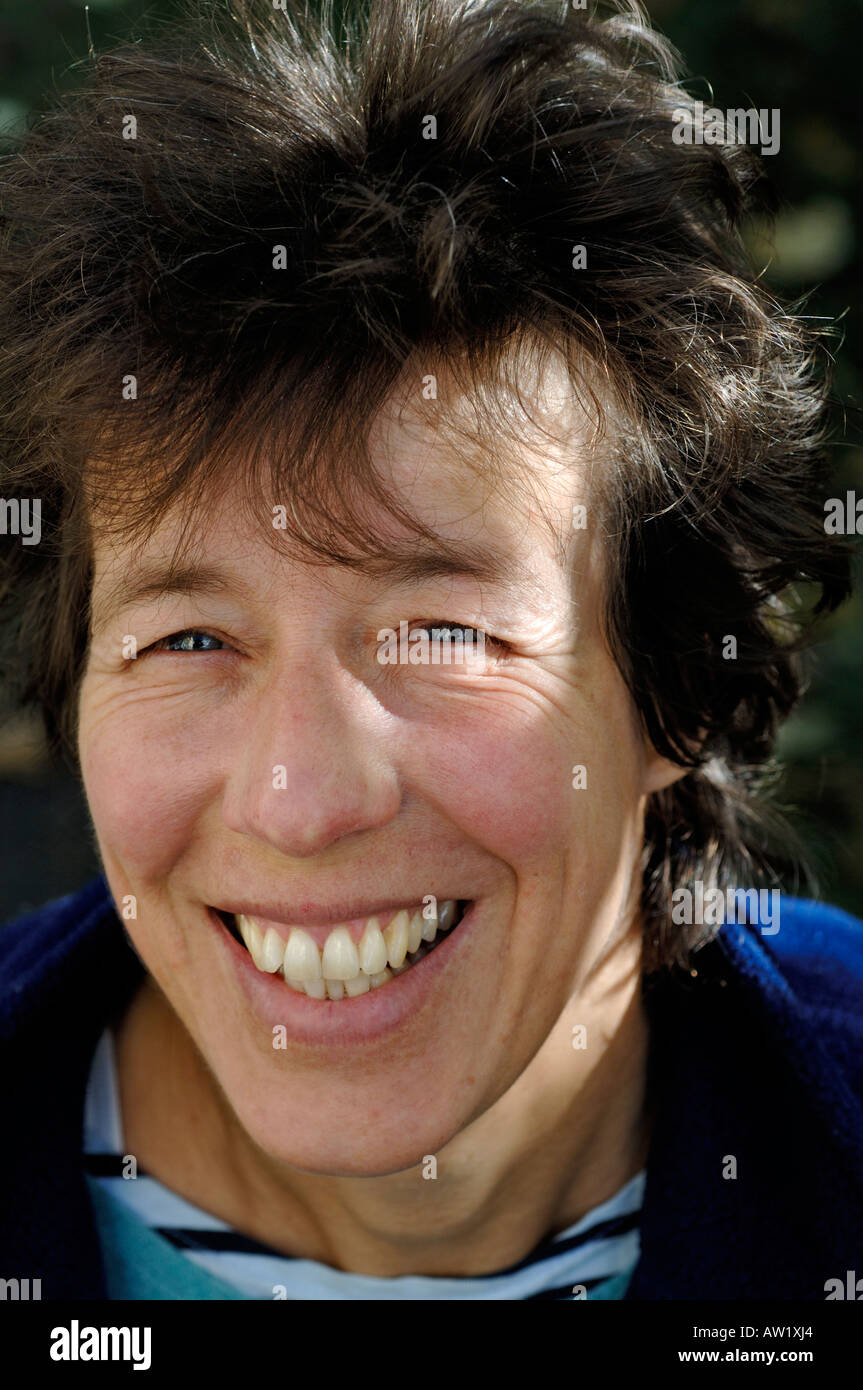 Portrait of a laughing woman Stock Photo - Alamy