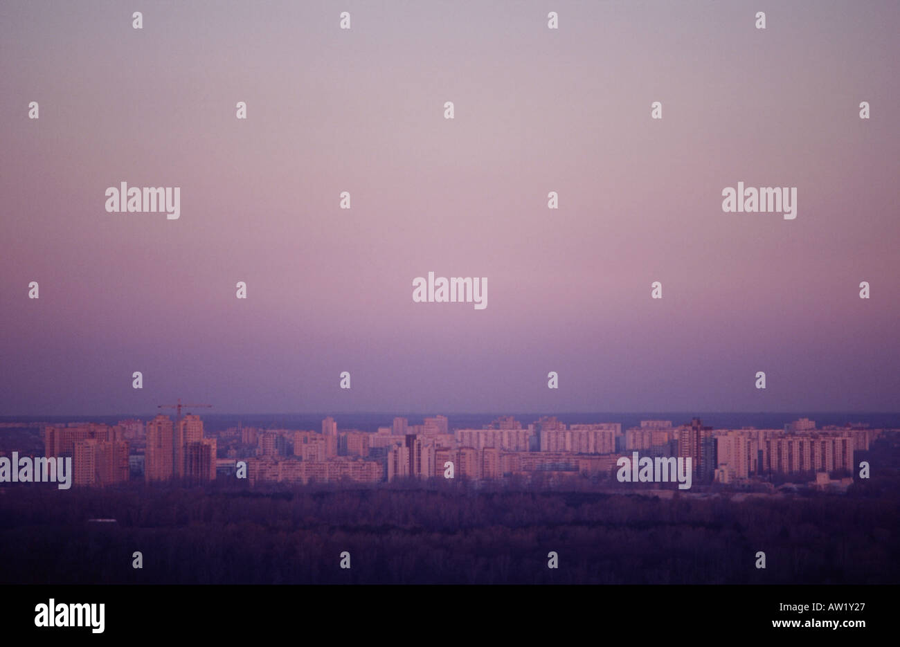 View towards one of Kiev's suburbs Stock Photo - Alamy
