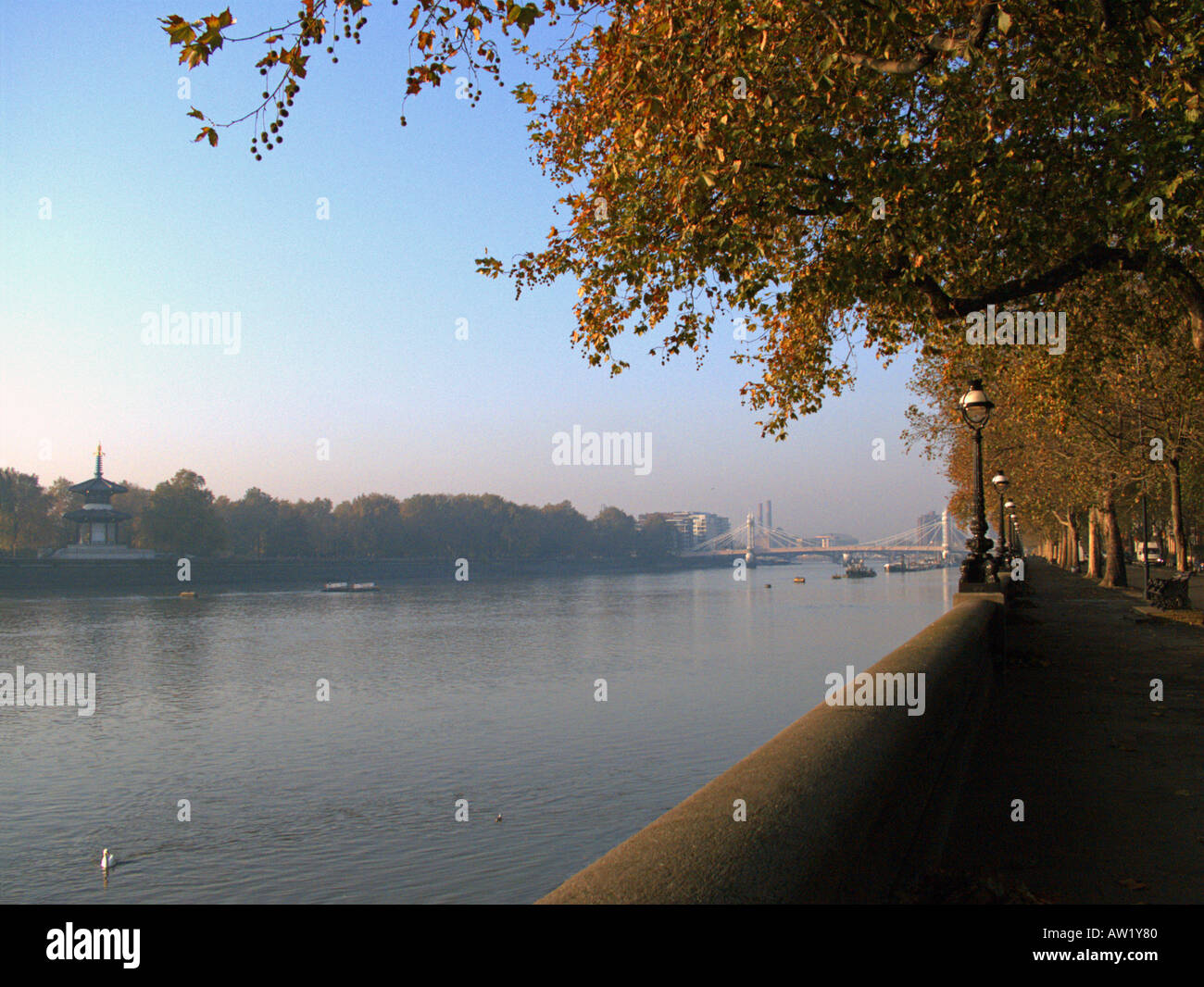 Chelsea embankment hi-res stock photography and images - Alamy