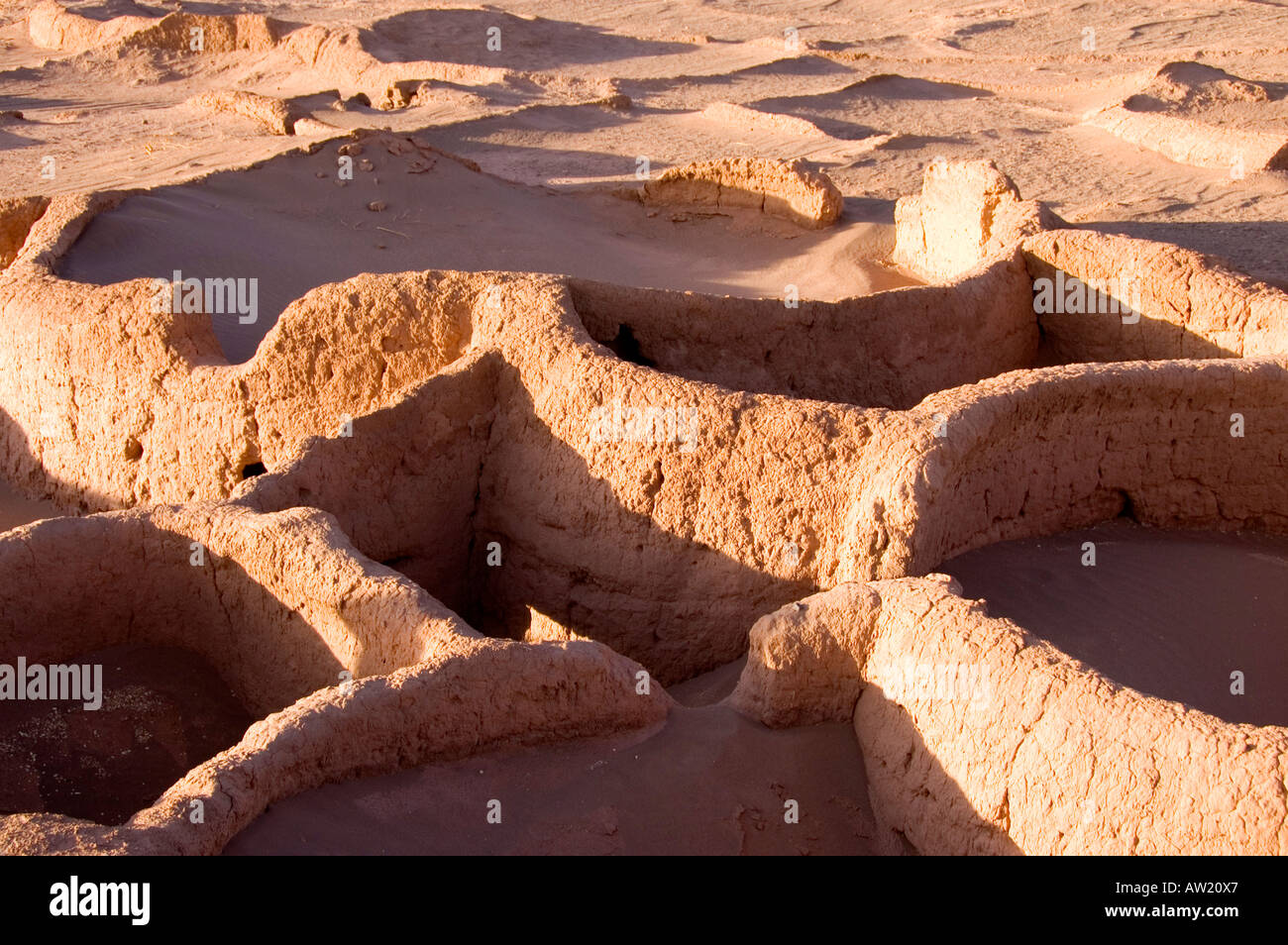 Chile Atacama Desert Aldea de Tulor village archaeological ruin Stock ...