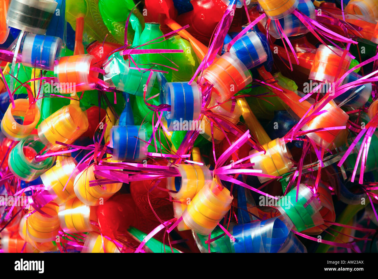 plastics Colorful objects Stock Photo - Alamy