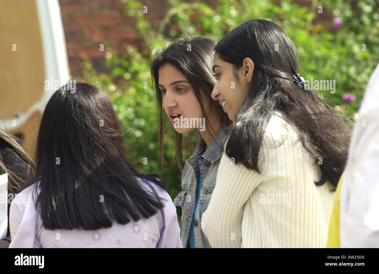 Young gcse students celebrate their success Luton Beds UK Stock Photo ...