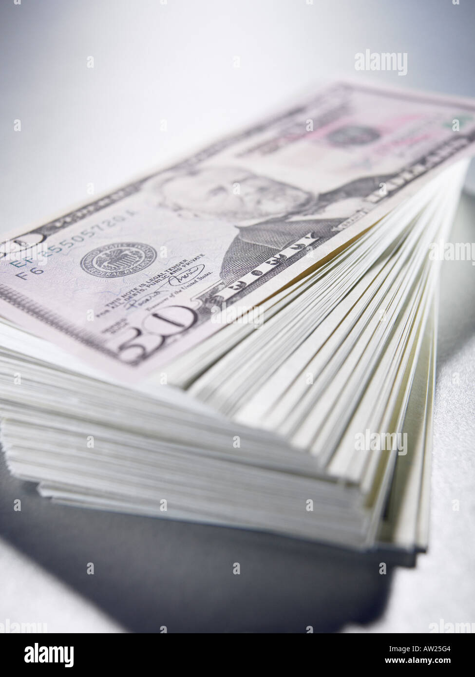 Stack fifty dollar bills hi-res stock photography and images - Alamy