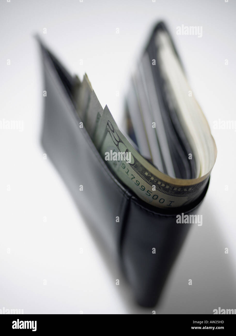 Banknotes in a wallet Stock Photo - Alamy
