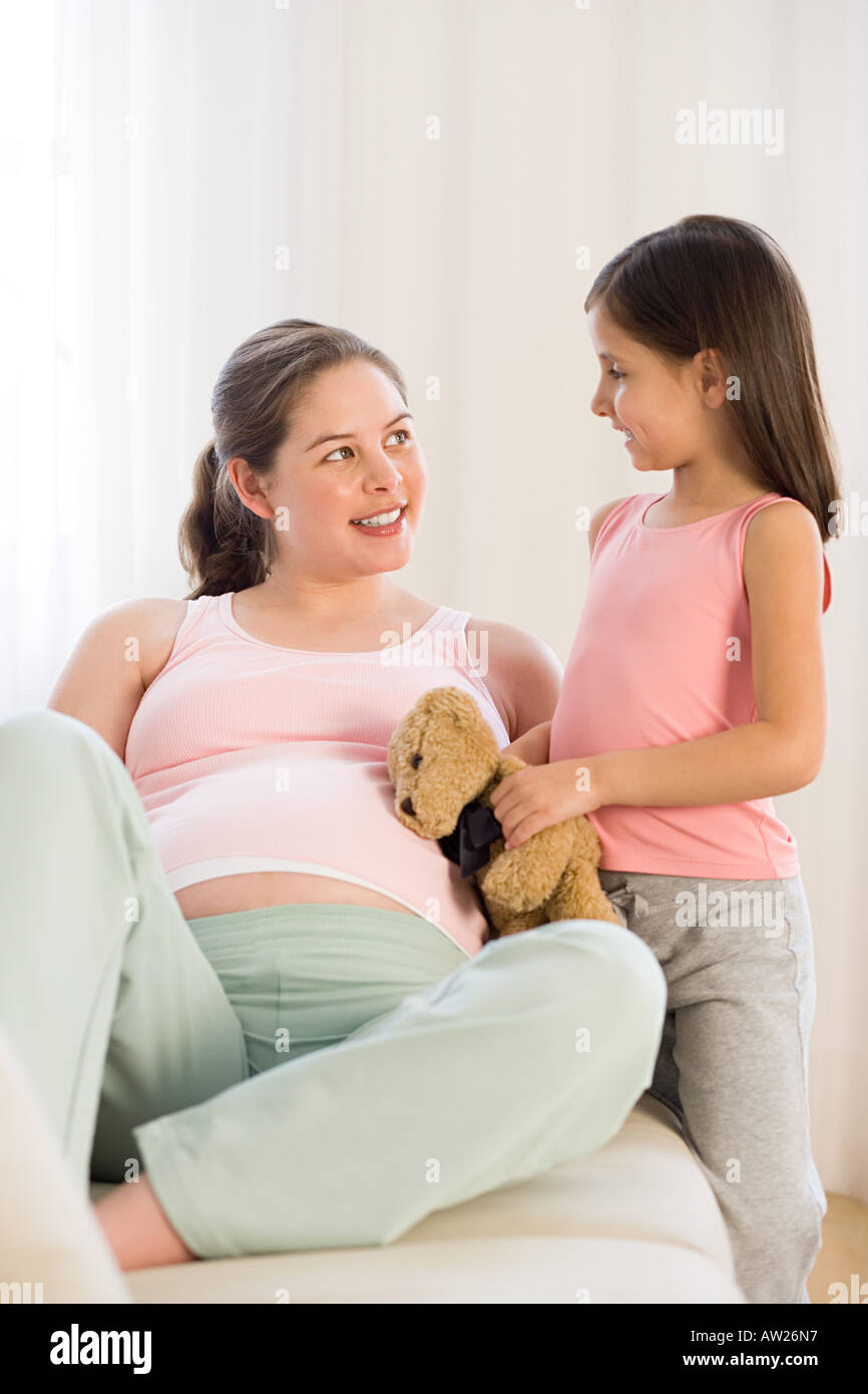 Mother and daughter Stock Photo - Alamy