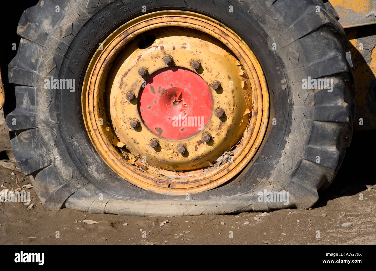 Tyre flat red hi-res stock photography and images - Alamy