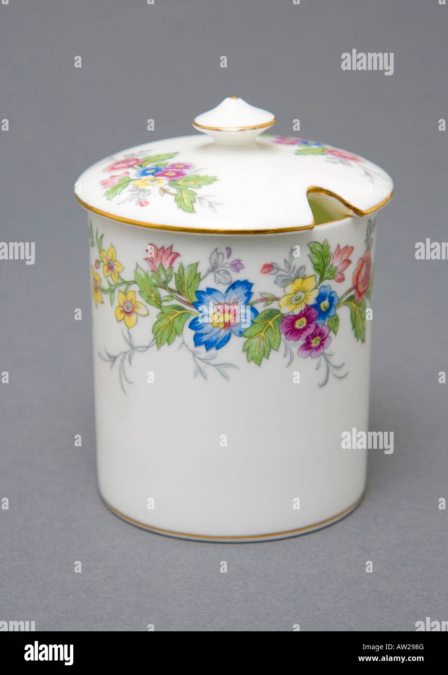 Coalport fine bone china jam pot Stock Photo - Alamy