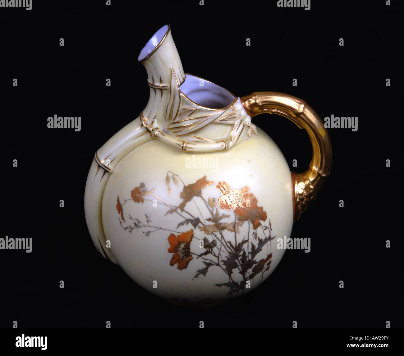 Royal Worcester unusual shape jug by Edward Raby Stock Photo - Alamy