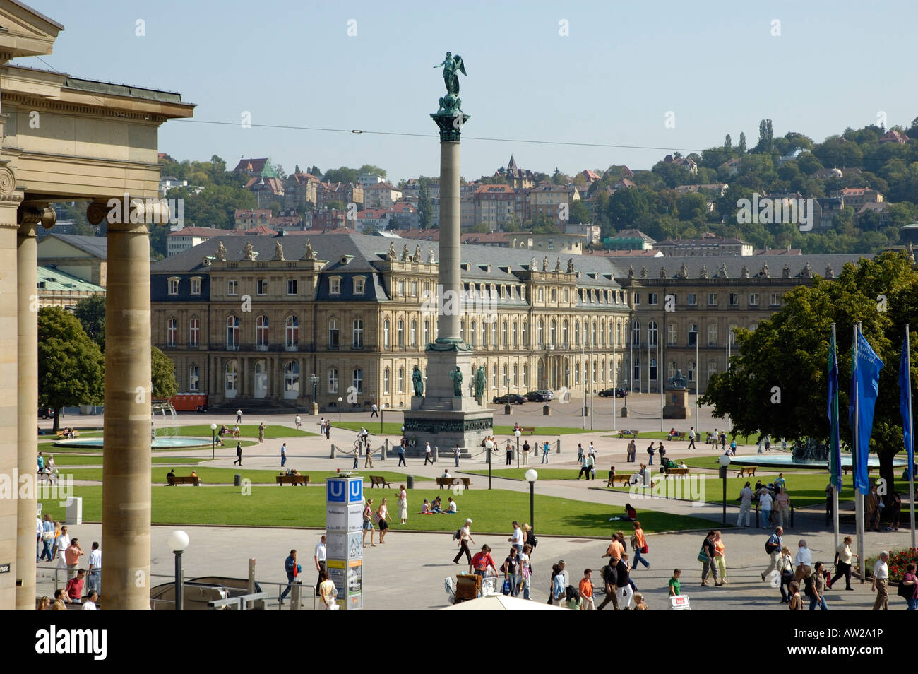 Schlossplatz Stuttgart, Baden-Wuerttemberg, Germany Stock Photo - Alamy