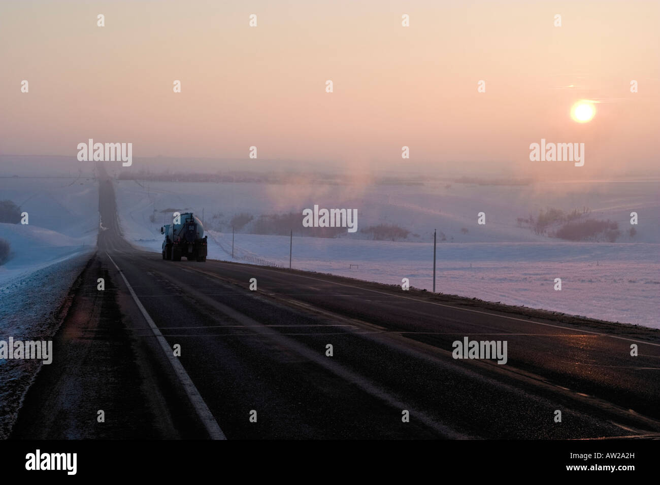 Sunrise in Alberta Stock Photo - Alamy