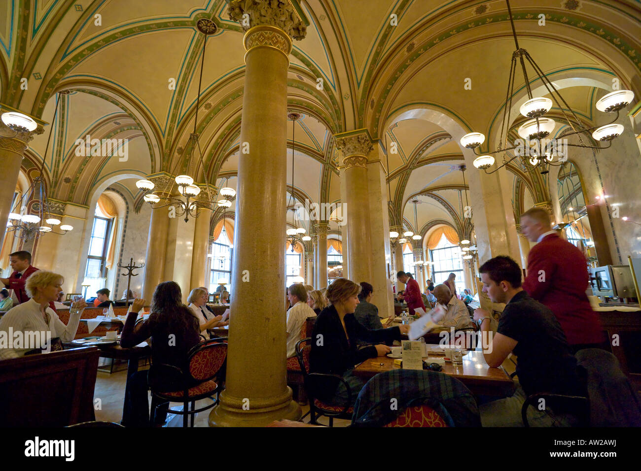 Cafe Central interior Vienna Austria Stock Photo - Alamy