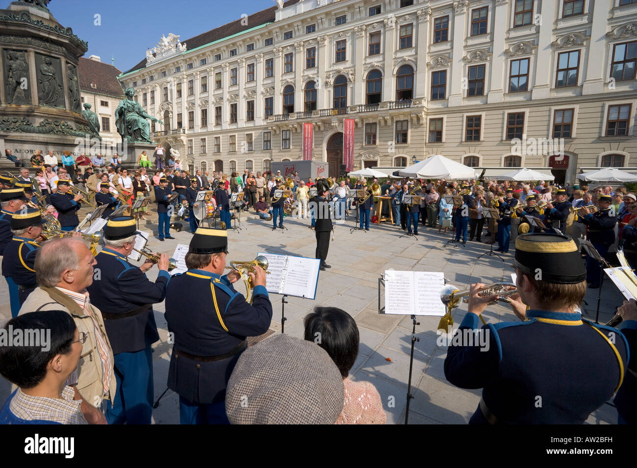 Open air concert of the marching band Hofburg Imperial Palace Vienna ...